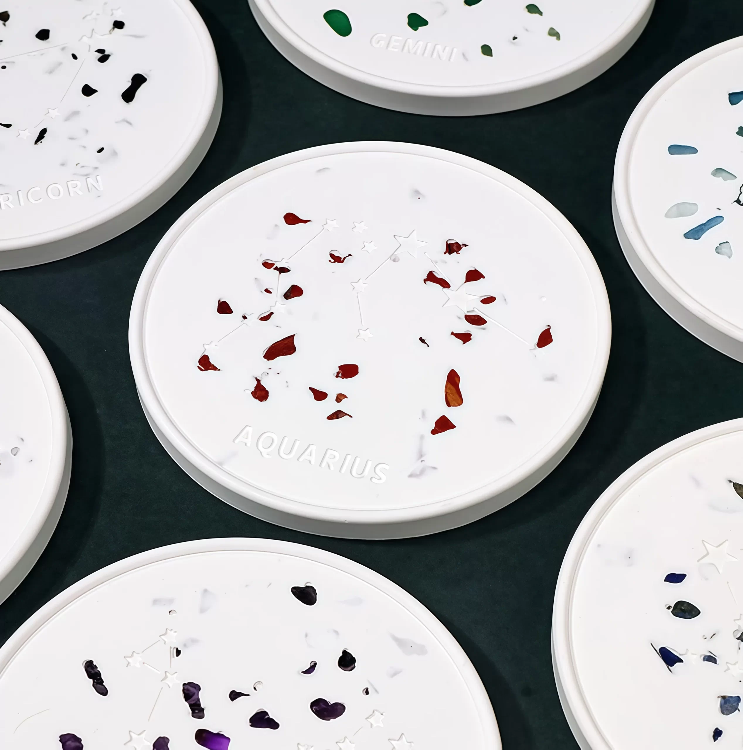 Zodiac Crystal Plaster Plate - Virgo - Crystal Tyche